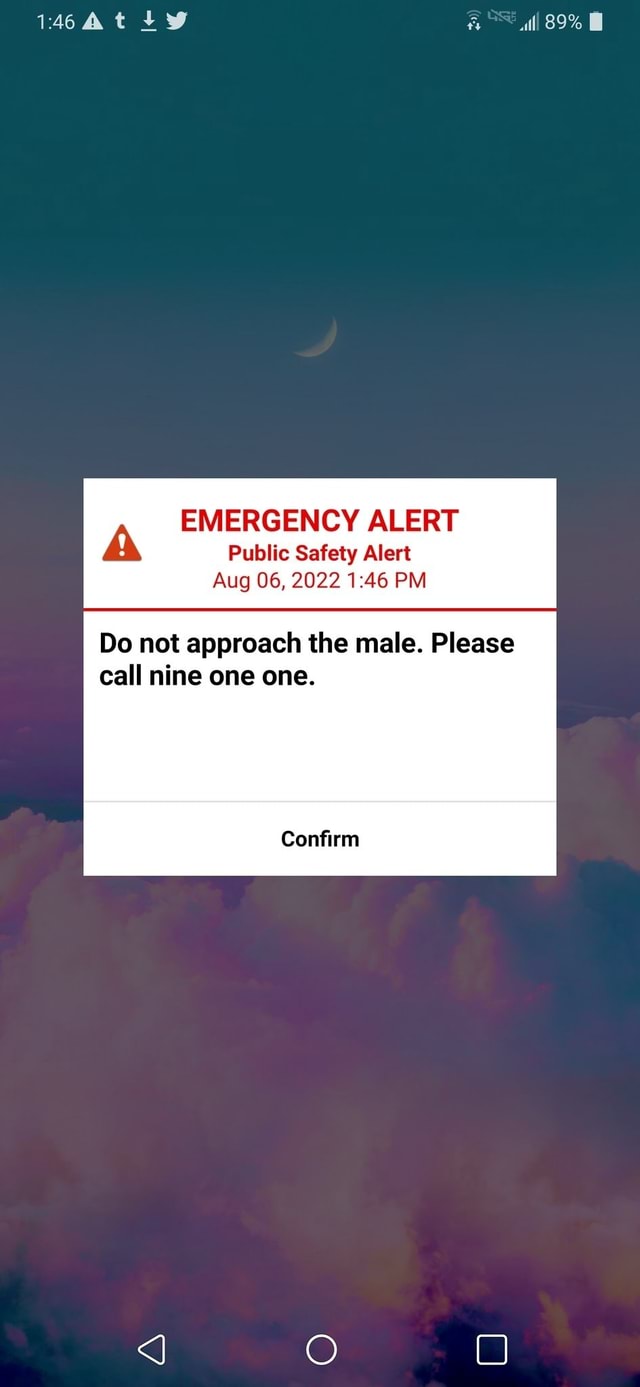 146Atiwv EMERGENCY ALERT A Public Safety Alert Aug 06, 2022 PM Do not ...