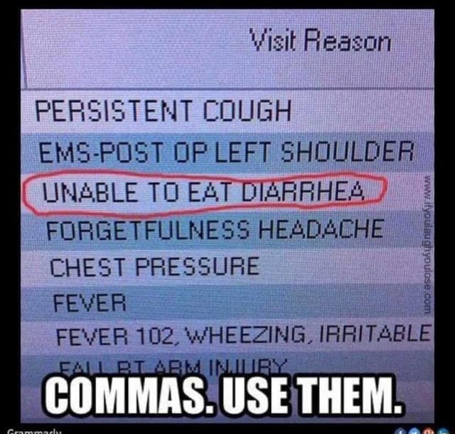 Visit Reason PERSISTENT COUGH EMS-POST OP LEFT SHOULDER ( UNABLE TO EAT ...