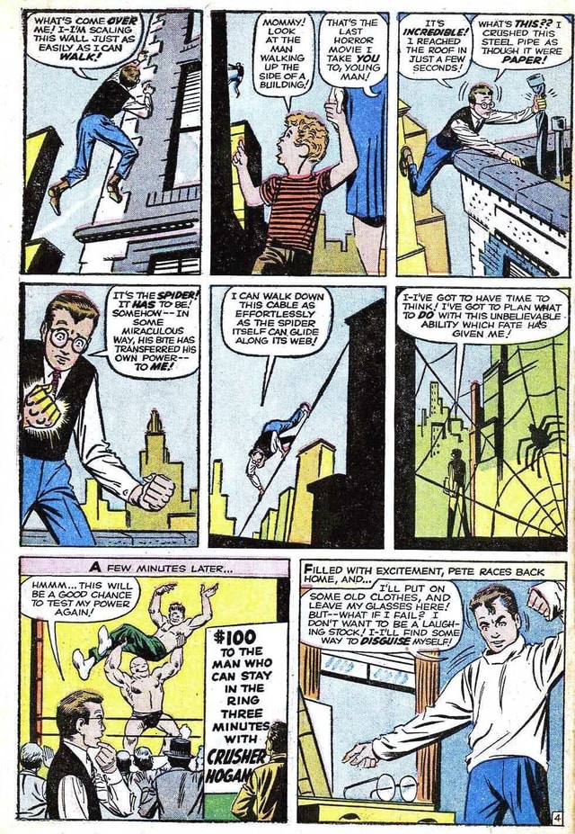 Origin of Spider-Man's powers (Amazing Fantasy (1962) #15) - irs ...