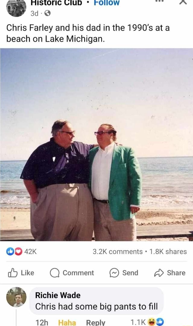 Historic LIUD * FOllow Chris Farley and his dad in the 1990's at beach ...