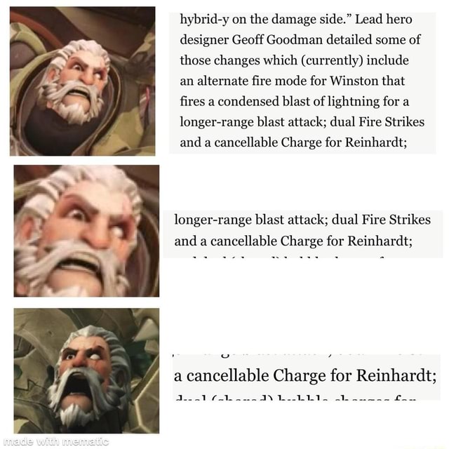 Aggressive Rein Mains Are Going to Be Happy - hybrid-y on the damage ...