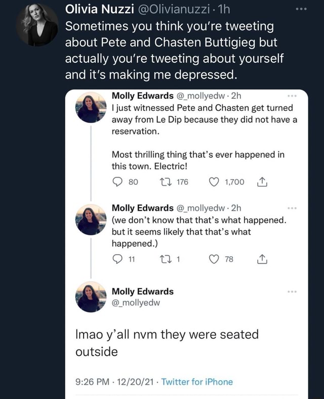 Olivia Nuzzi @Olivianuzzi-1h Sometimes you think you're tweeting about ...