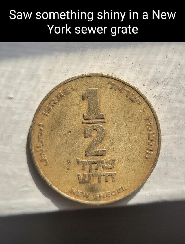 Saw something shiny in a New York sewer grate - iFunny Brazil