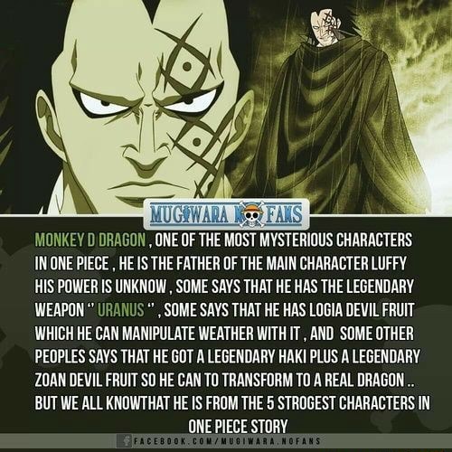 MONKEY D DRAGON , ONE OF THE MOST MYSTERIOUS CHARACTERS IN ONE PIECE ...