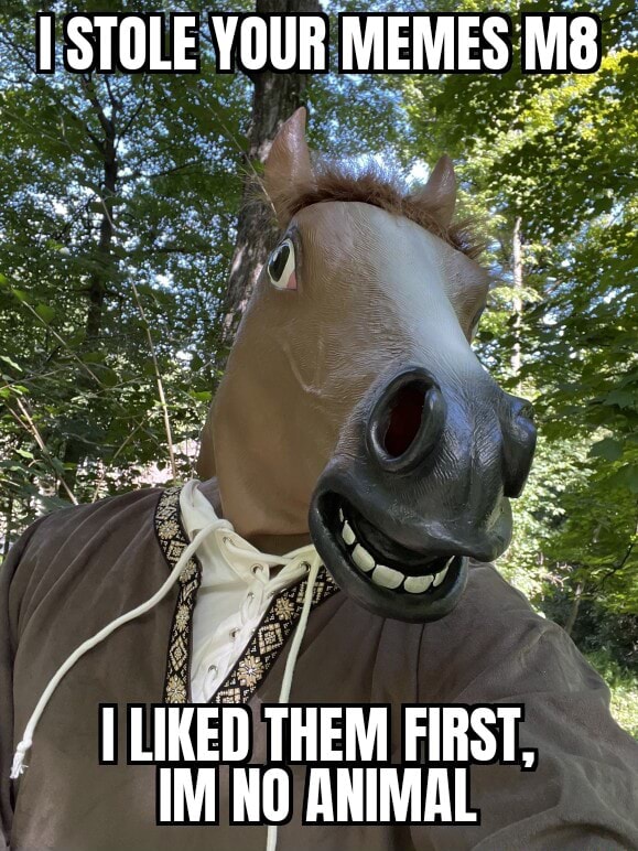 -TSTOLE YOUR MEMES I LIKED THEM FIRST, IM NO ANIMAL - iFunny Brazil