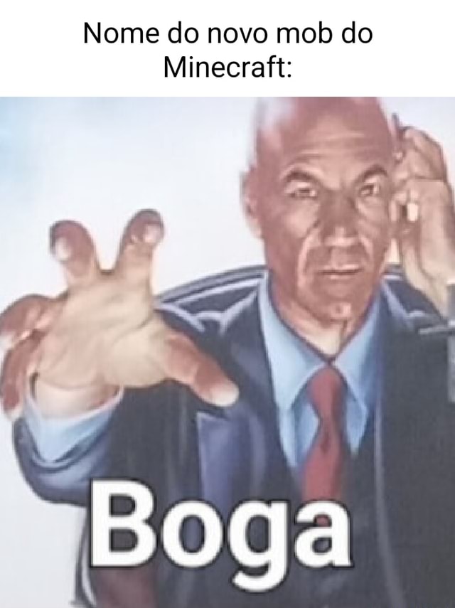 Nome do novo mob do Minecraft: Boga - iFunny Brazil