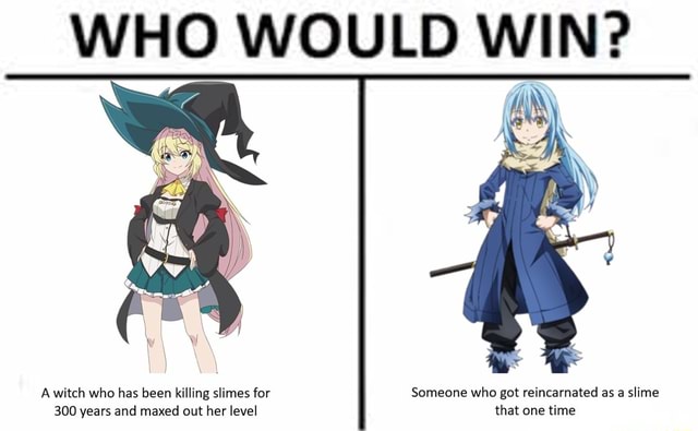 WHO WOULD WIN? A witch who has been killing slimes for Someone who got ...