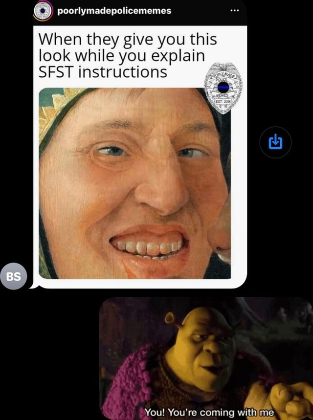 Poorlymadepolicememes When they give you this look while you explain ...