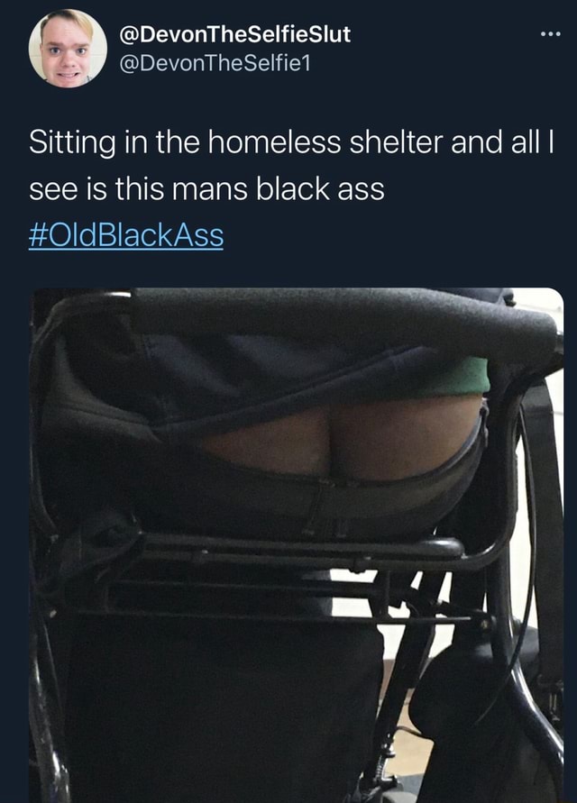 Devon The Muhfuckin Selfie Slut Sitting In The Homeless Shelter And