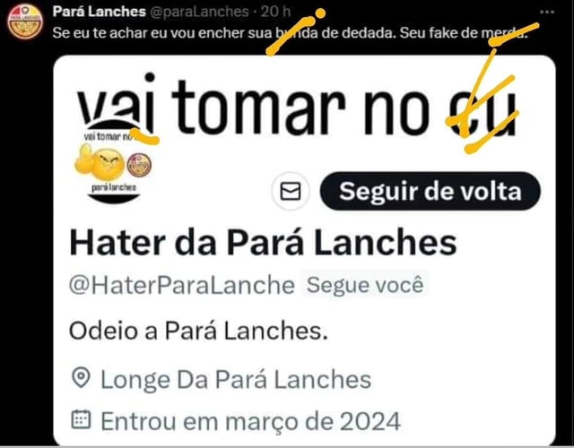 Se eu te achar eu vou encher sua hyfida de dedada. Seu fake de val ...