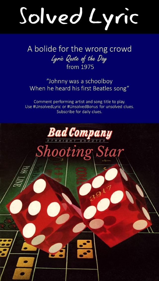 A bolide for the wrong crowd When he heard his first Beatles song ...