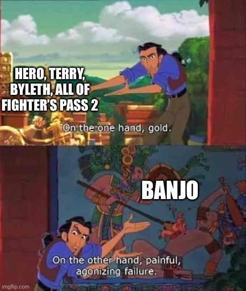 'HERO, TERRY, BYLETH, ALL OF FIGHTER'S PASS 2 BANIO On the otherhand ...