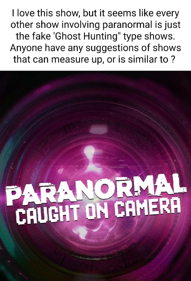 I love this show, but it seems like every other show involving ...