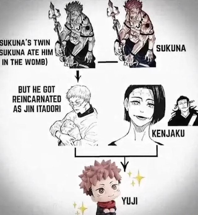 SUKUNA'S TWIN AR SUKUNA ATE HIM N THE WOMB) BUT HE GOT REINCARNATED AS ...