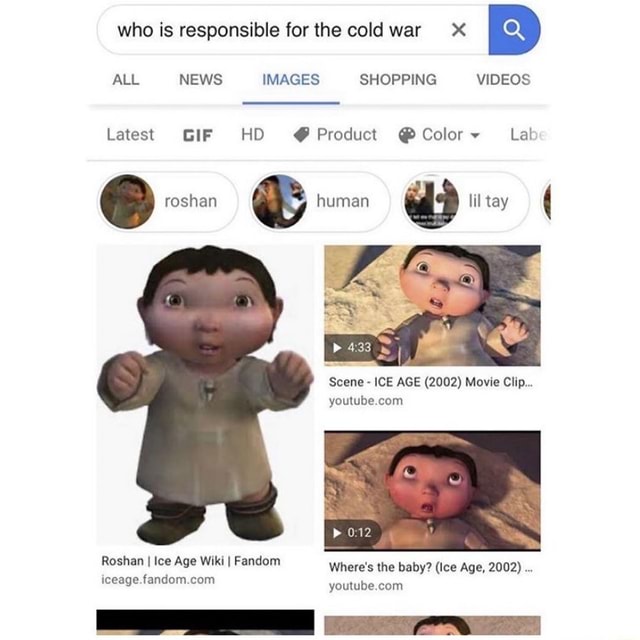 ALL NEWS IMAGES SHOPPING VIDEOS Roshan I Ice Age Wiki I Fandom Where's ...