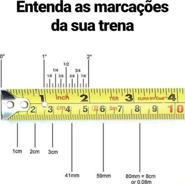 Entenda as marcações da sua trena 12 ae I se I 78 10 I tem 4imm or008m ...