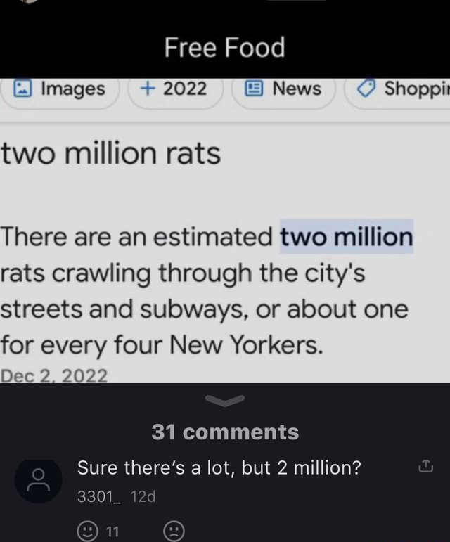 Free Food Images 2022 News Shoppit two million rats There are an ...