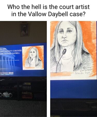 Who the hell is the court artist in the Vallow Daybell case? - iFunny