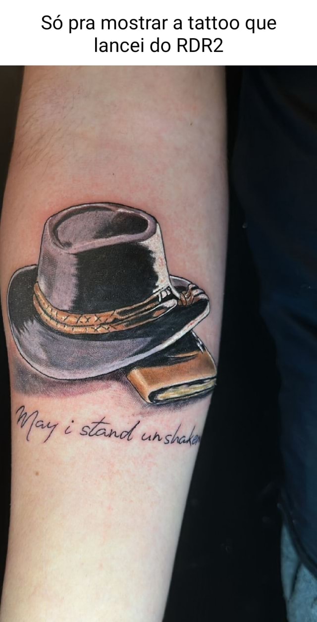 Só pra mostrar a tattoo que lancei do RDR2 - iFunny Brazil