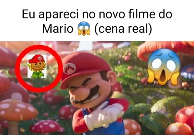 Eu apareci no novo filme do Mario (cena real) - iFunny Brazil
