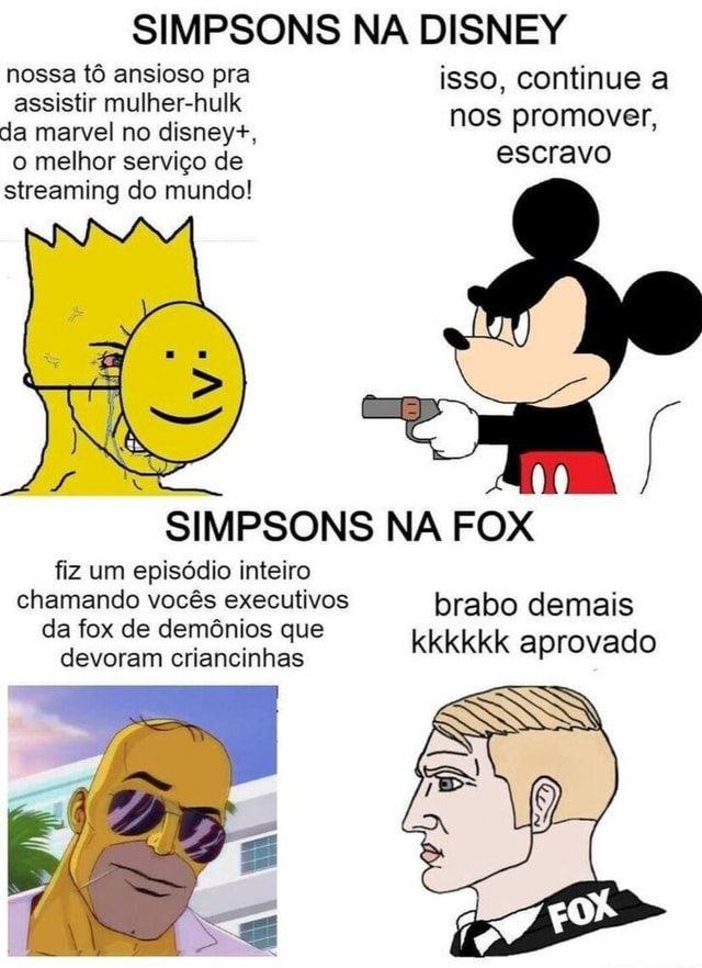 SIMPSONS NA DISNEY nossa tô ansioso pra isso, continue a assistir ...