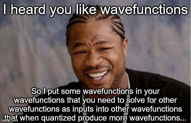 I heard you like wavefunctions So I put some wavefunctions in your ...