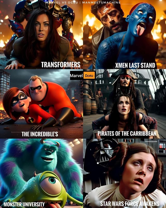 TRANSFORMERS Marvel THE INCREDIBLE'S MONSTER UNIVERSITY XMEN LAST STAND ...