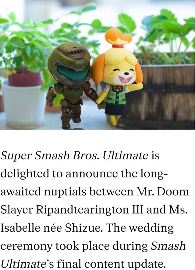 I Super Smash Bros. Ultimate is delighted to announce the long- awaited ...