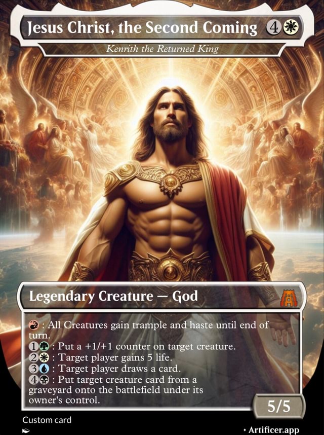 Jesus Christ, the Second Coming Kenrith the Returned King Legendary ...