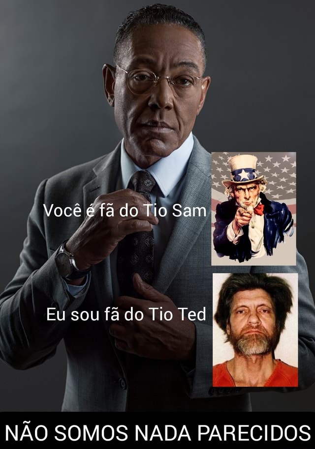 Você é fã do Tio Sam Eu sou fã do Tio Ted NÃO SOMOS NADA PARECIDOS - iFunny Brazil