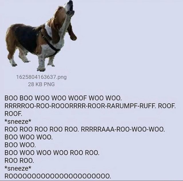 1625804163637.png 28 KB PNG BOO BOO WOO WOO WOOF WOO WOO. RRRRROO-ROO ...