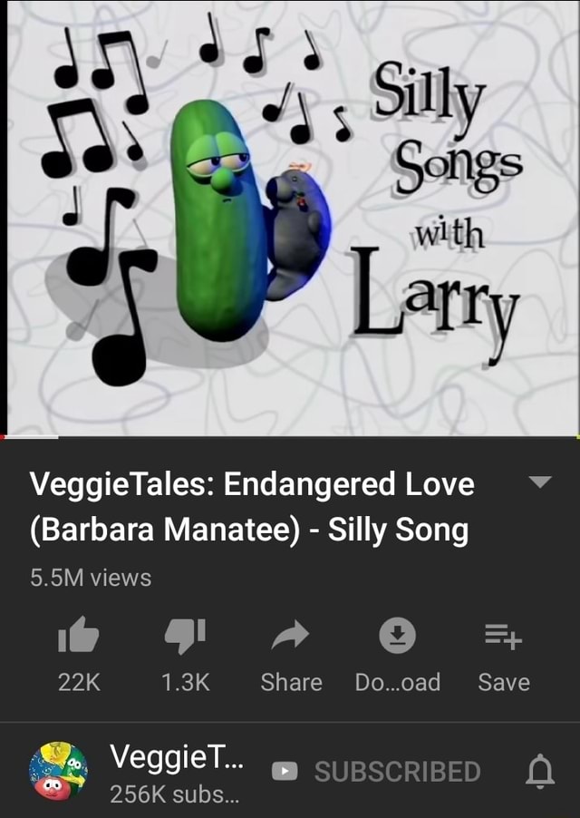 VeggieTales: Endangered Love V (Barbara Manatee) - Silly Song 22K 1.3K ...