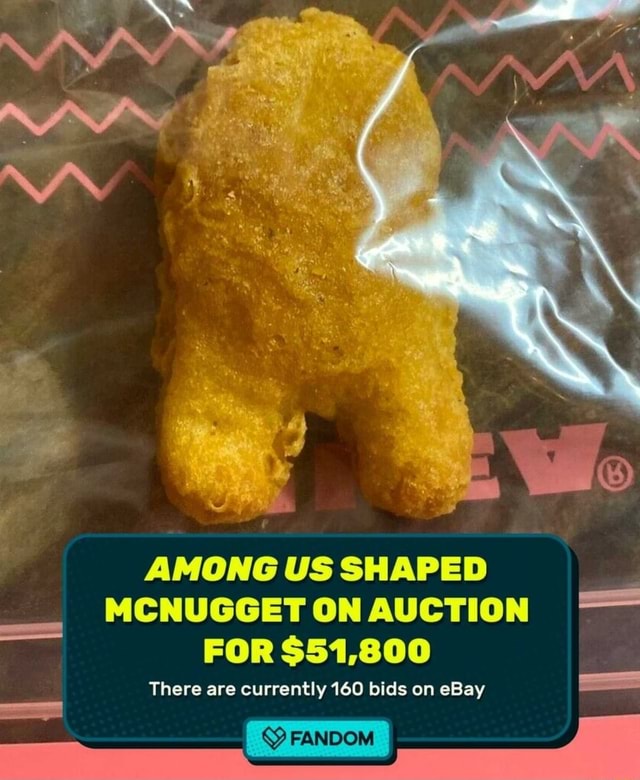 AMONG US SHAPED ON AUCTION FOR $51,800 There are currently 160 bids on ...