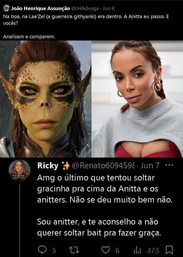 João Henrique Assunção ))HAdvoga - Jun 6 Na boa, na Lae'Zel (a ...