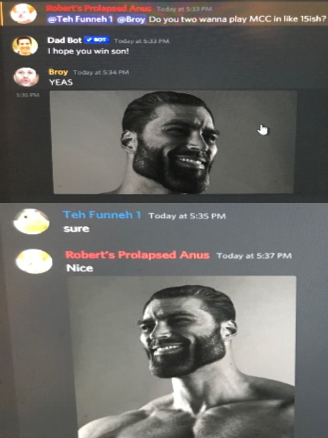 Robert's Prolapsed Anus Yoday st @Teh Funneh1 @Broy Do you two wanna ...