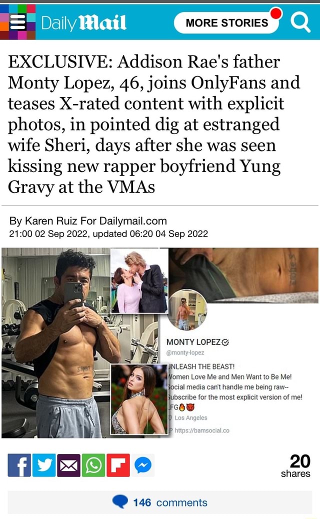 Daily Mail More Stories Exclusive Addison Raes Father Monty Lopez 46