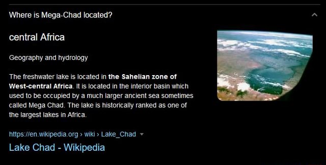 Where is Mega-Chad located? central Africa Geography and hydrology 'The ...