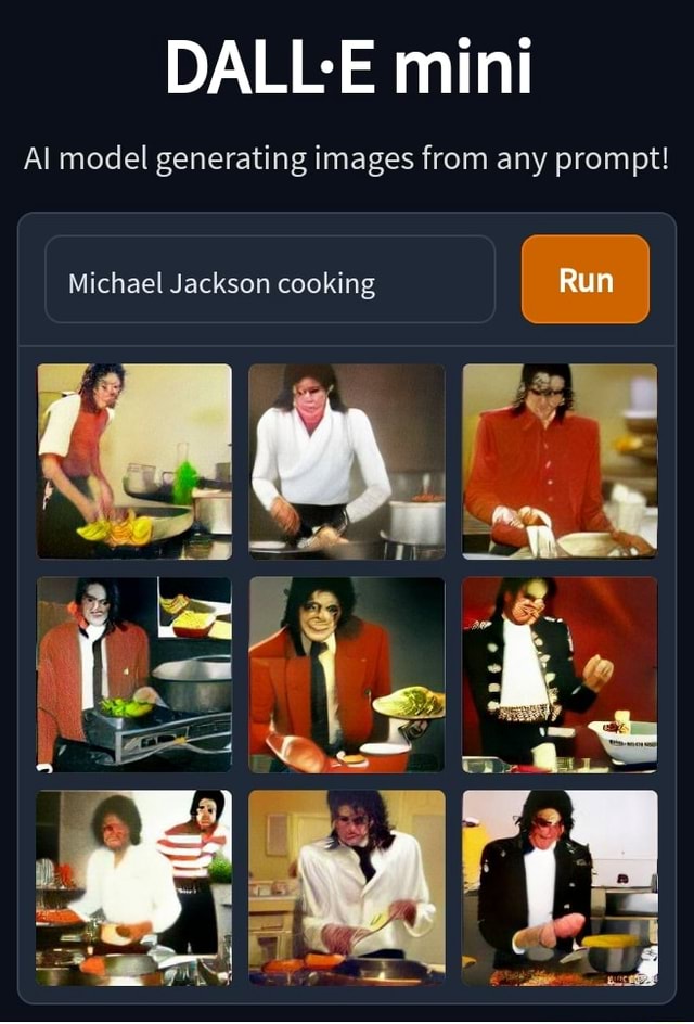 Al model generating images from any prompt! LE min un Michael Jackson ...