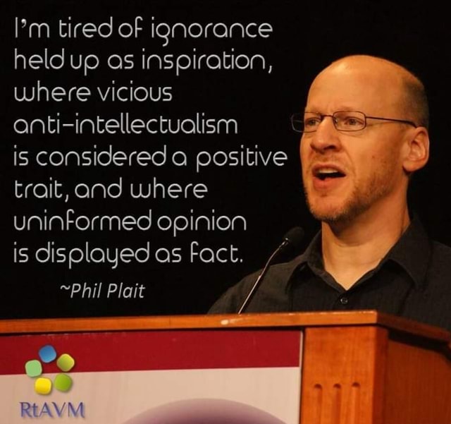 I'm tired of ignorance held up as inspiration, where vicious anti ...