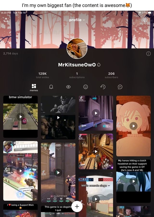 I'm my own biggest fan (the content is awesome 2,714 129K 206 fay memes ...