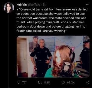 Keffals etfalo 16-yesr-old trans girl from tennessee was denied 'an ...
