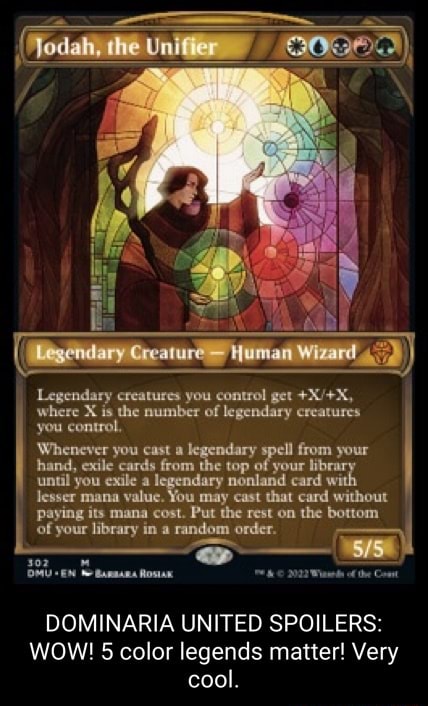 The Un Legendary Creature Human Wizard Legendary creatures you control ...