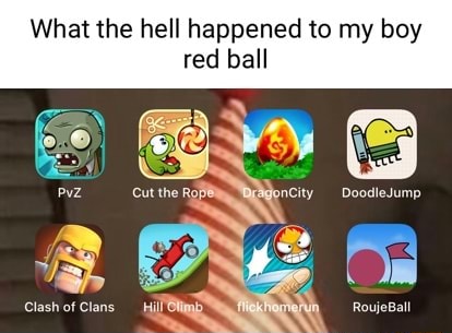 What the hell happened to my boy red ball te Cut the SS nit DoodleJump ...