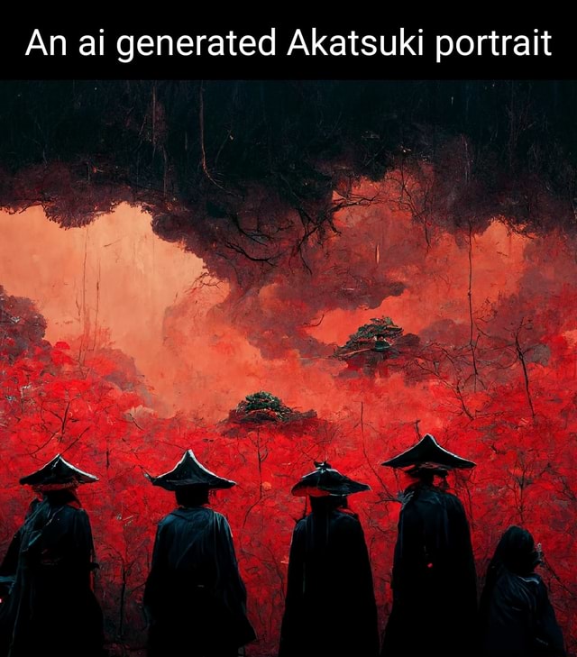 An ai generated Akatsuki portrait - iFunny Brazil