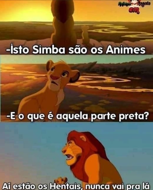 -Isto Simba são os Animes. que é aquela parte preta? Ai estão os ...