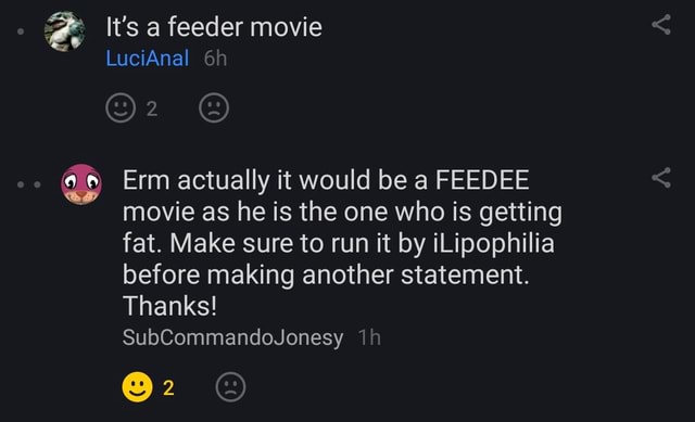 It's a feeder movie LuciAnal Erm actually it would be a FEEDEE movie as ...