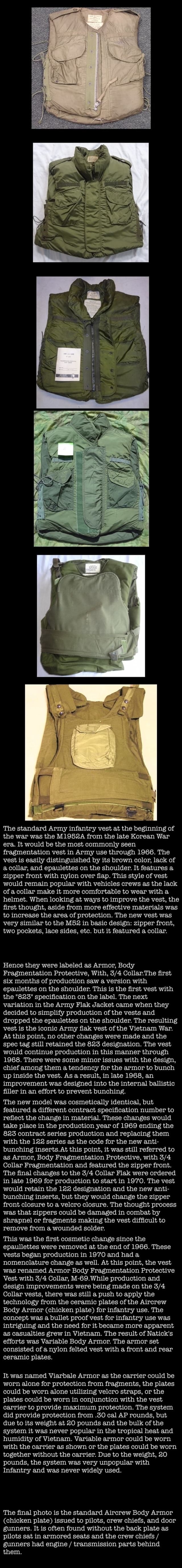 The standard Army infantry vest at the beginning of the war was the ...