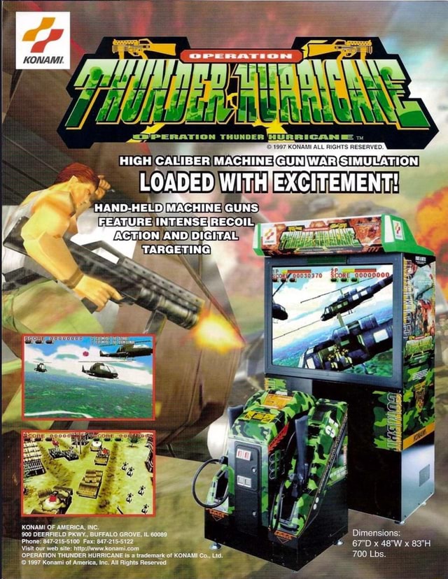 Operation Thunder Hurricane - Arcade - videogames advert in the late ...