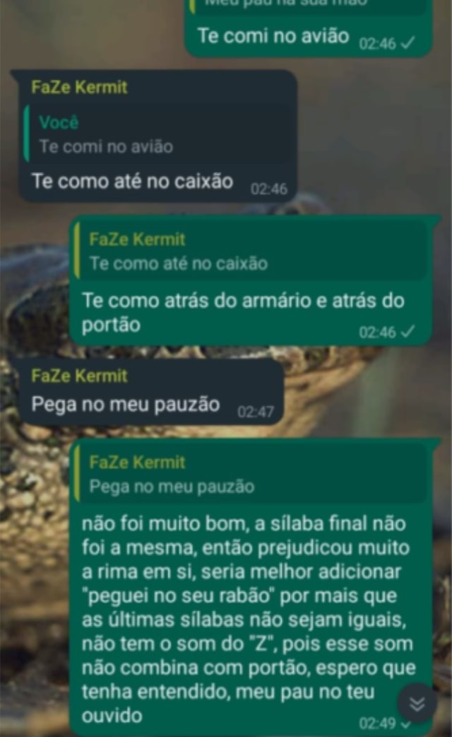 Te comi no avião FaZe Kermit Te comi no avião Te como até no caixão ...