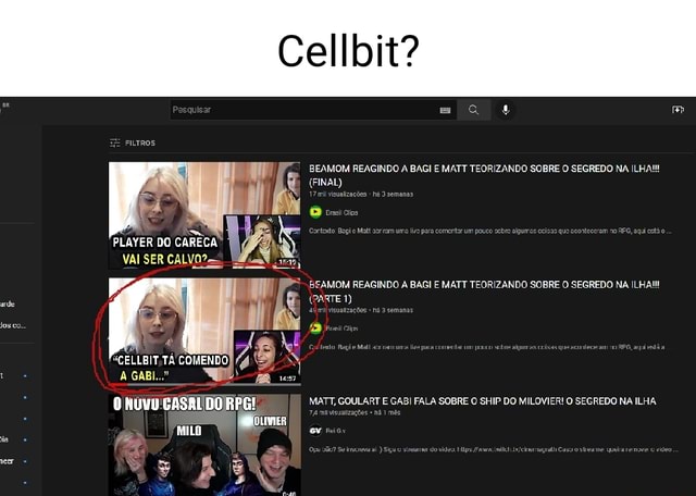 Arde er aiLtROS Cellbit? BEAMOM REAGINDO A BAGI E MATT TEORIZANDO SOBRE ...